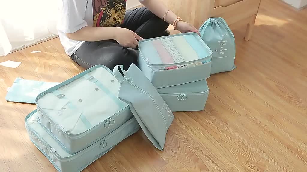 Jual Ready Stock 13pcs/Set Tas Travel Organizer Storage Bag Luggage Bag ...