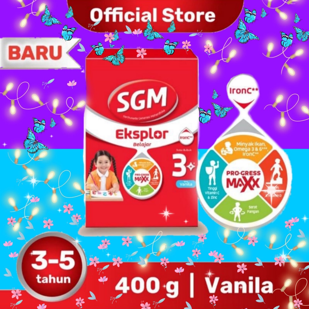 Jual SGM 3+ EKSPLOR VANILA 400GRAM | Shopee Indonesia