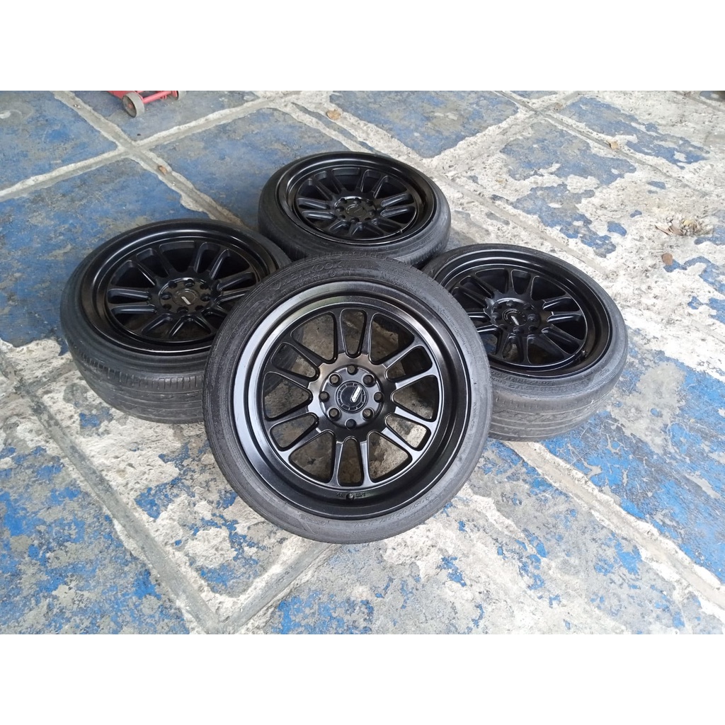 Jual Velg Mobil Bekas Racing Cosmis Ring 17 Lebar 7,5 Pcd 4x100/114 + Ban | Shopee Indonesia