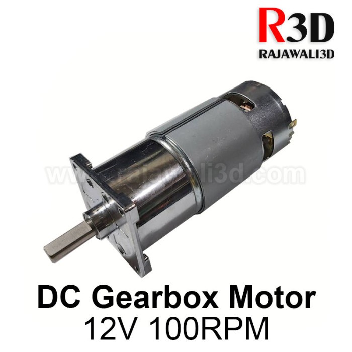 Jual DC Motor Geared 775 Gearbox 12V 100RPM High Power Torque Motor ...