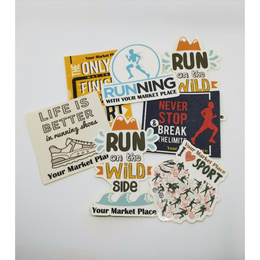 Jual Stiker Tema Running Sticker Running Stiker Tema Marathon Lari ...