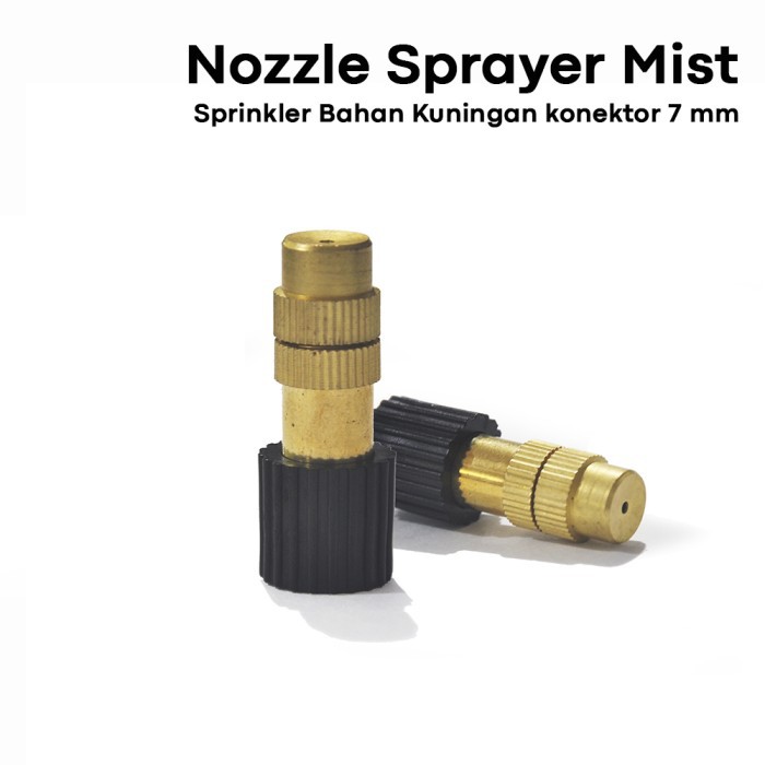Jual Nozzle Sprayer Mist / fogger / Misting Sprinkler Bahan Kuningan ...