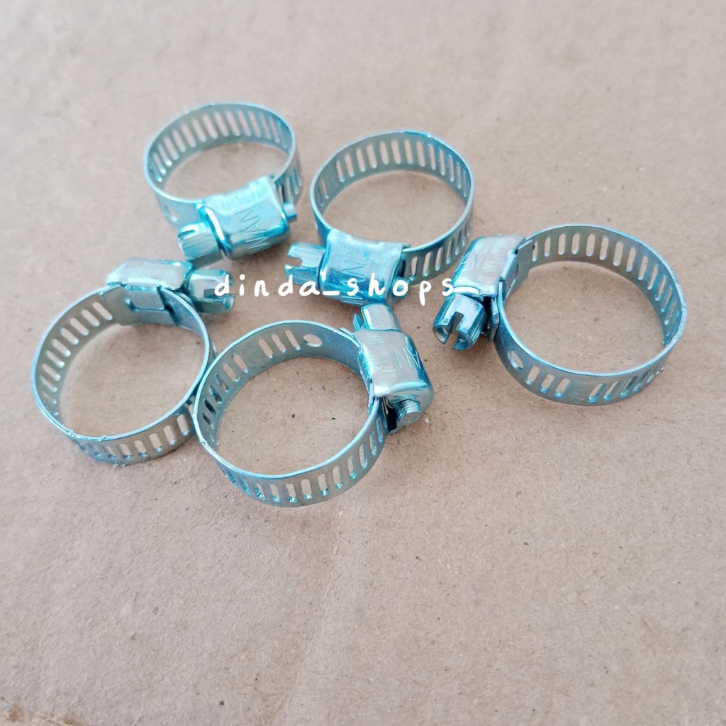 Jual ISI 5 PCS Klem Selang Gas Klem Slang Air Hose Clamp Cincin Selang ...