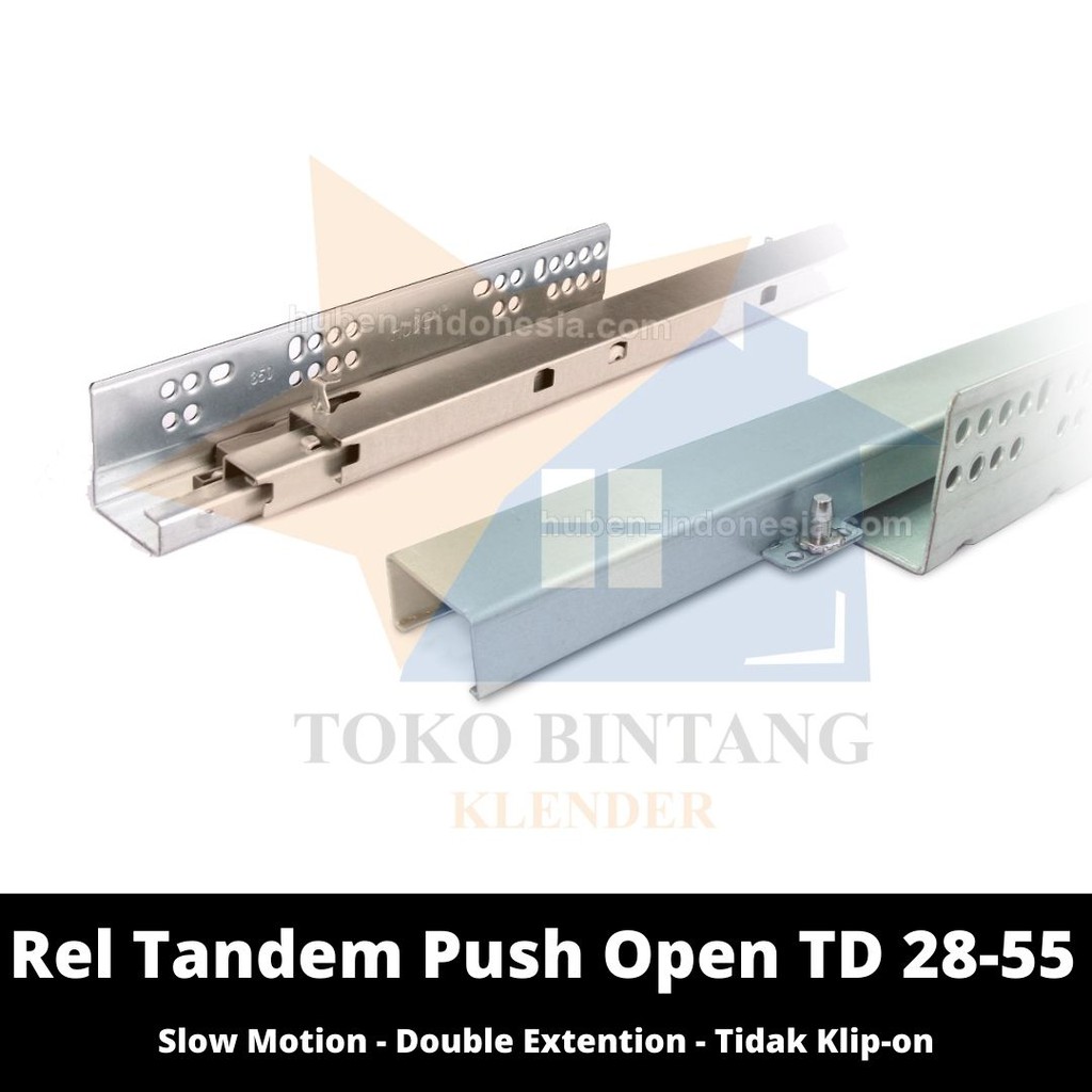 Jual Rel Tandem Huben Push Open TD 28-55 (pcs) | Shopee Indonesia