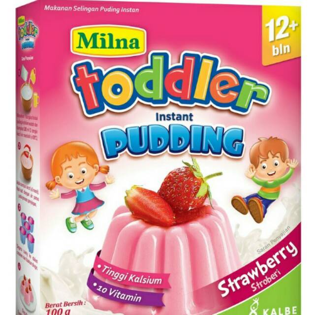 Jual Milna Toddler Puding Rasa Strawberry Netto 100gr | Shopee Indonesia