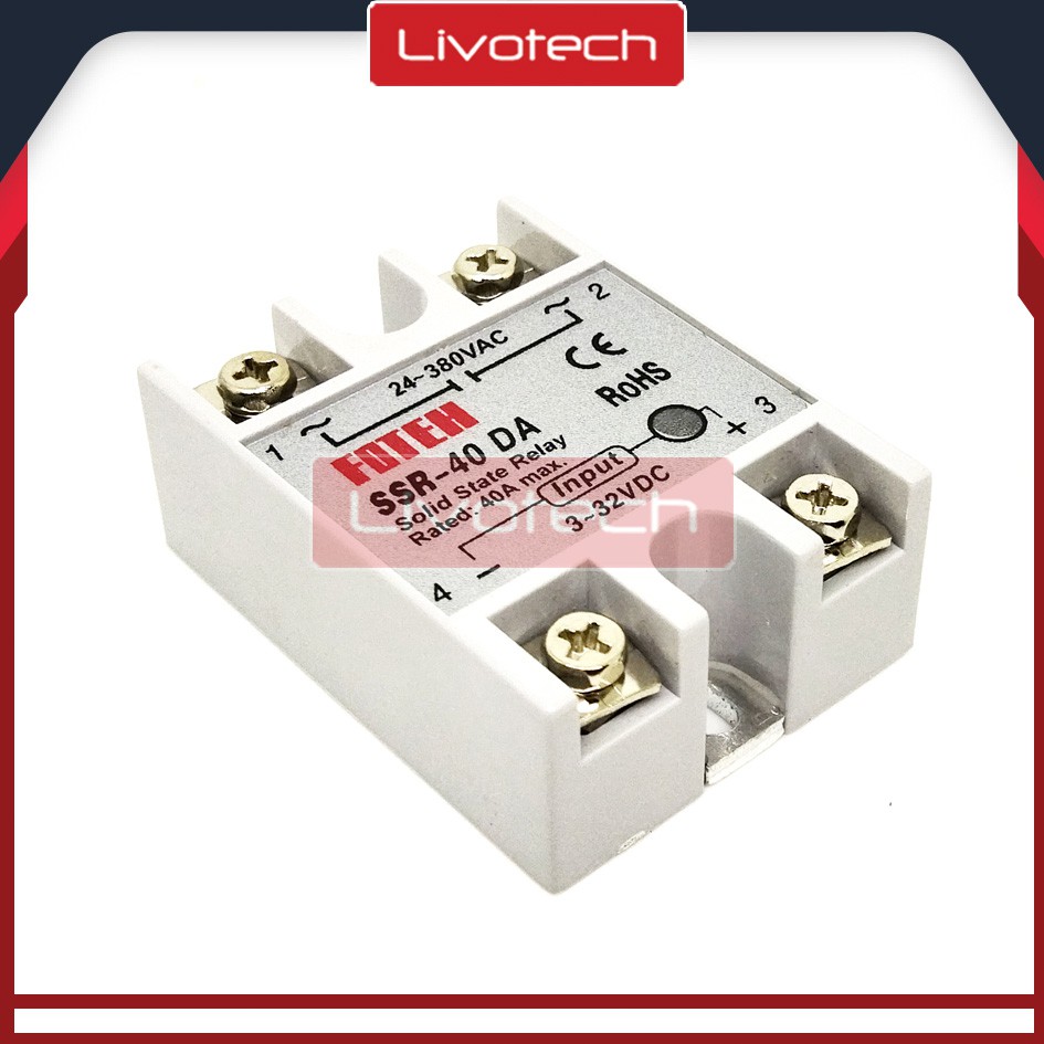 Jual SSR 40A DA Solid State Relay Module SSR40-DA DC-AC 3-32VDC 24-380VAC 40 220V | Shopee Indonesia