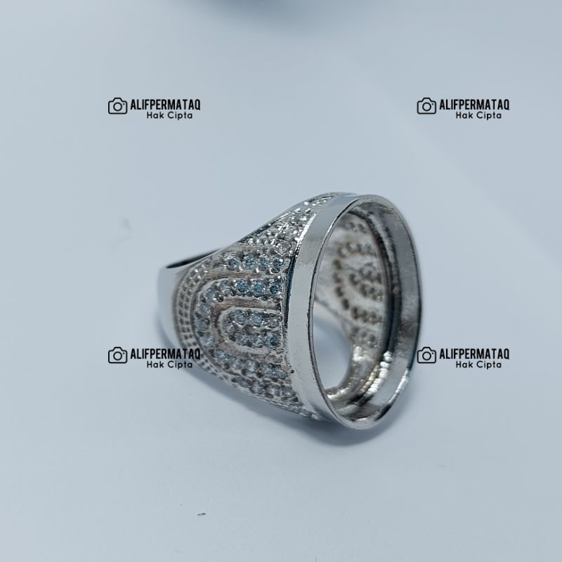 Jual EMBAN RING ALPAKA SUPER MEWAH MODEL TANAM DIMENSI 16 x 22mm ...