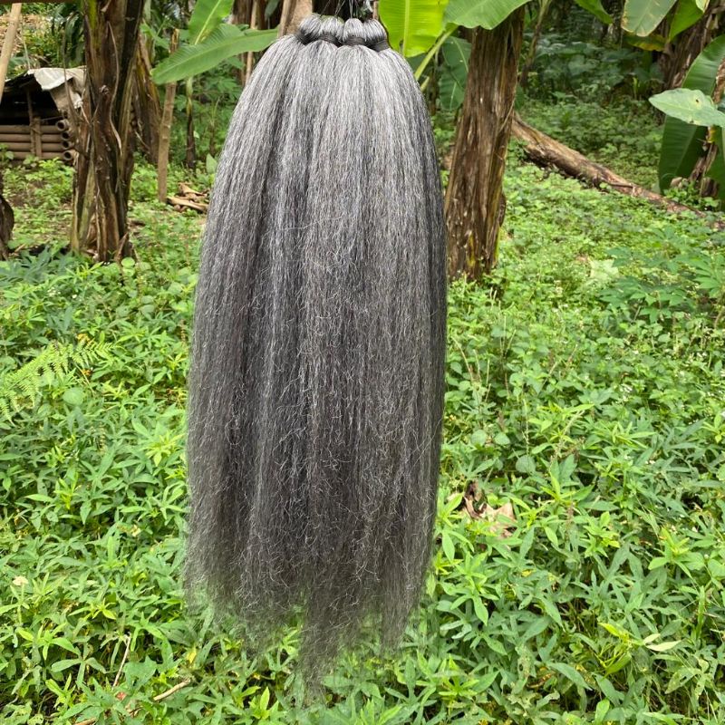 Jual rambut cemara putih tulang polos panjang 70cm | Shopee Indonesia