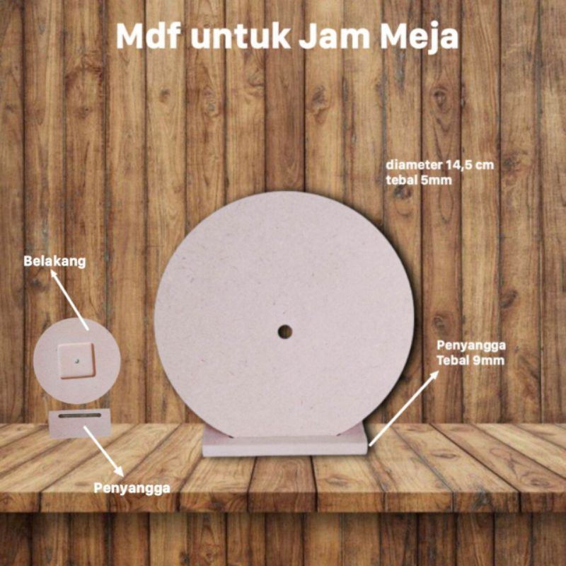Jual Kayu mdf bulat dm 14,5 cm ketebalan 5 mm tambah penyangga | Shopee ...