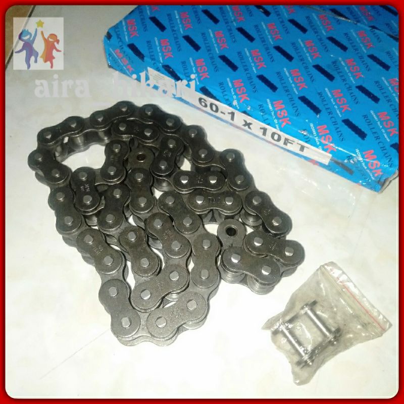 Jual NS OCM JAPAN Roller chain rantai rante RS 60 single ( 60-1 x 10 FT ...
