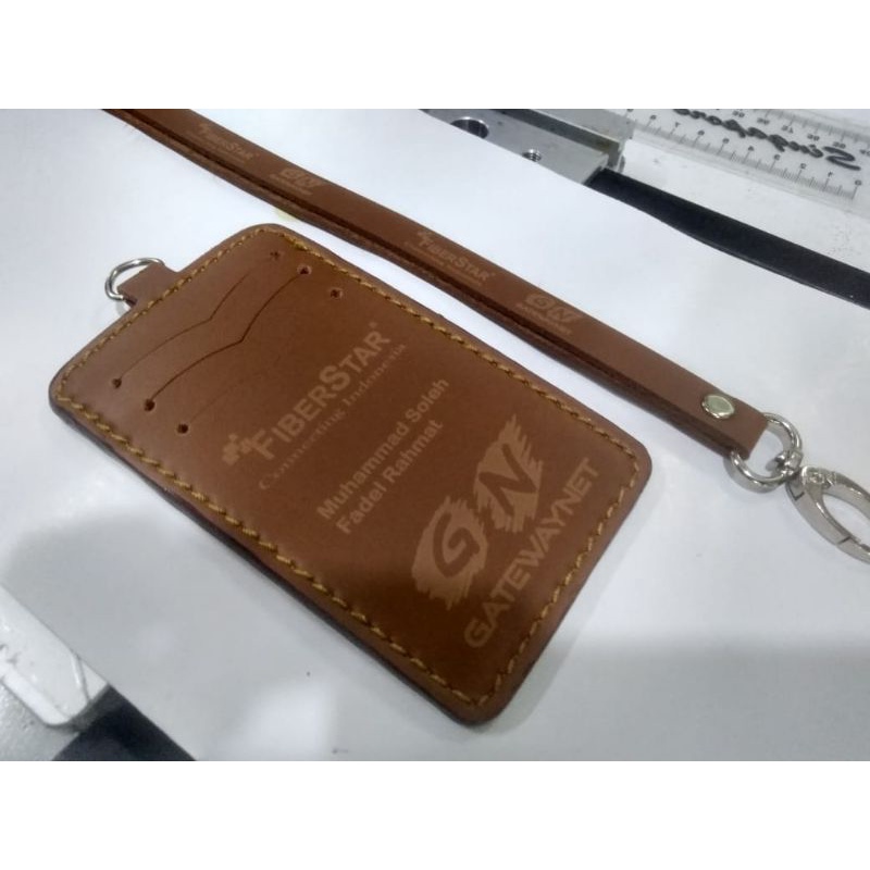 Jual ID CARD kulit sintetis logo FIBerstar | Shopee Indonesia