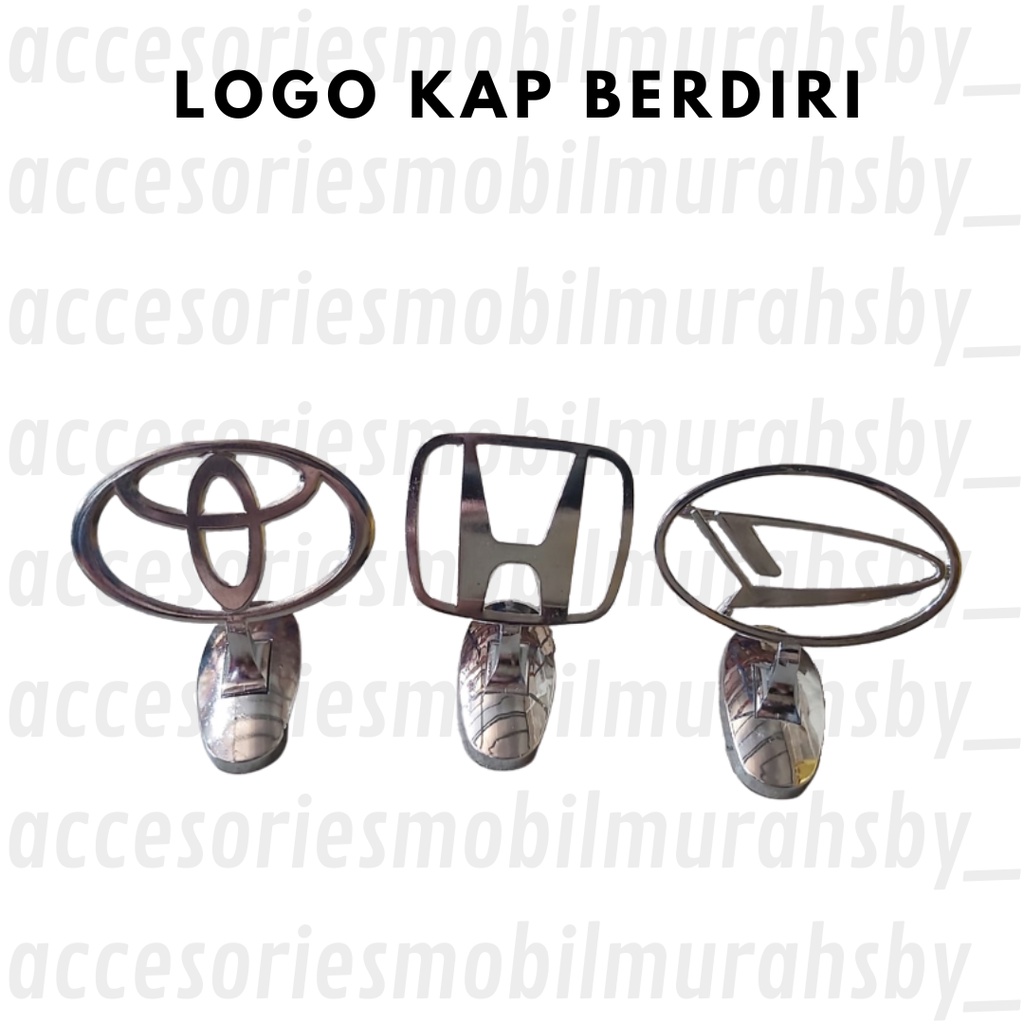 Jual Emblem/ Logo Kap Mesin berdiri Toyota Honda Daihatsu | Shopee ...
