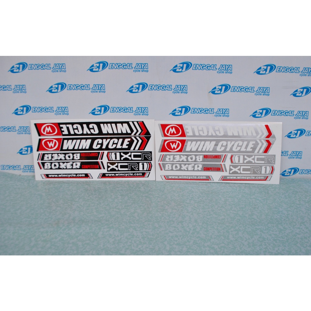 Jual Decal Sticker Stiker Standar Pabrik Sepeda Wimcycle Boxer MTB ...