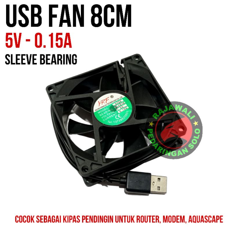 Jual KIPAS USB 8CM PENDINGIN ROUTER STB AQUASCAPE FAN MODEM | Shopee ...