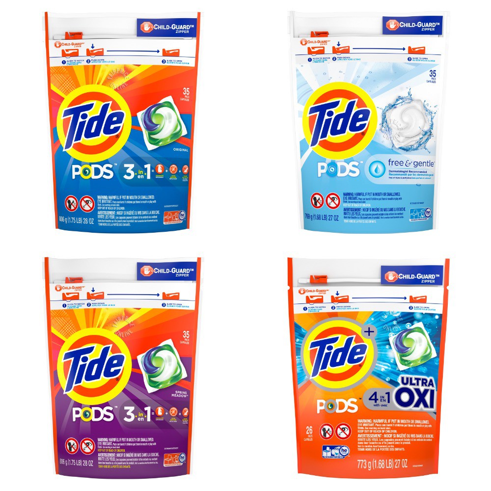 Jual NEW Tide Pods 3in1 4in1 Detergent Detergen Deterjen 26 - 35 Caps ...