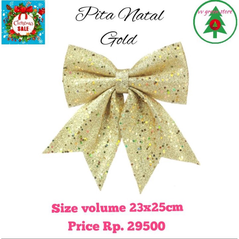Jual Pita Natal Gold (Warna Emas) | Shopee Indonesia