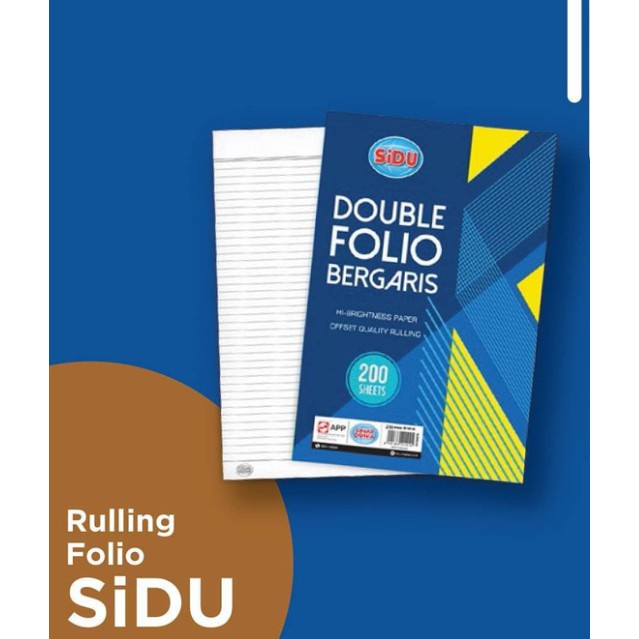 Jual Kertas Double Folio Garis SIDU 200 sheet | Shopee Indonesia