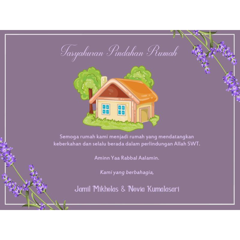 Jual Kartu Syukuran Pindah Rumah | Shopee Indonesia