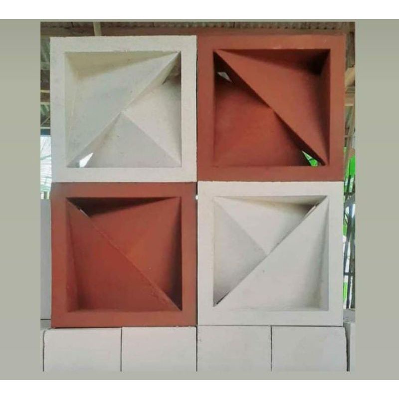 Jual loster/ roster/ modern/ beton/ minimalis/ Lobang angin arrow putih ...