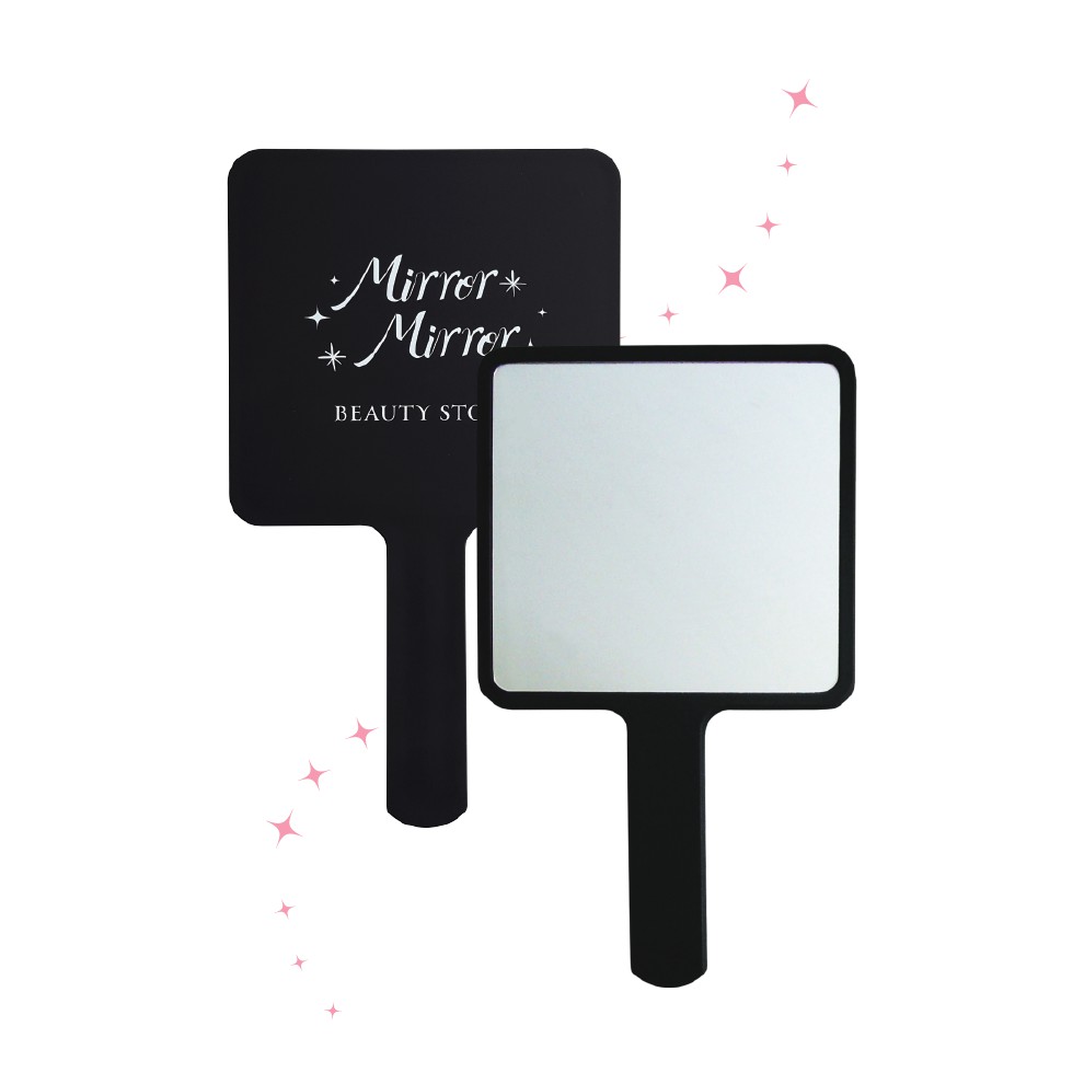 Jual Square Hand Mirror Black Beauty Story | Shopee Indonesia