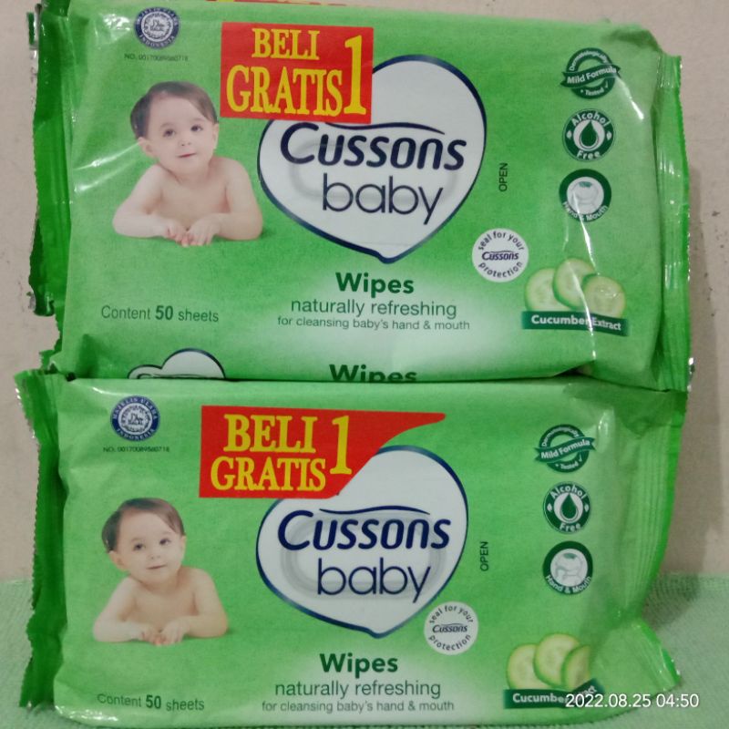 Jual Tisu Basah Cussons Baby Beli 1 gratis 1@45 sheet | Shopee Indonesia