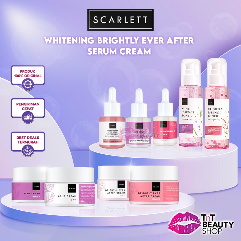 Jual Scarlett Whitening Acne Serum Cream | Scarlet Whitening Brightly ...