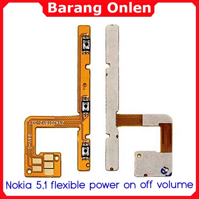 Jual Nokia 5.1 plus flexible tombol switch power on off volume | Shopee Indonesia