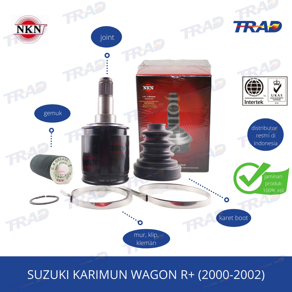 Jual CV Joint As Roda Dalam NKN JAPAN Suzuki Karimun Wagon R+ | Shopee Indonesia
