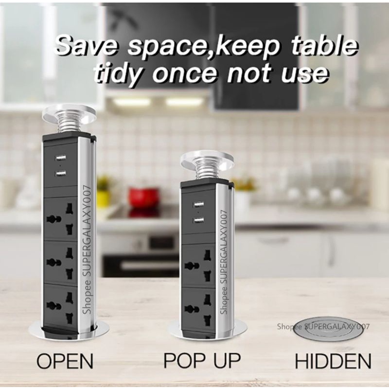 Jual Colokan Extension Table Pop Up Socket Colokan Ekstension Colokan ...