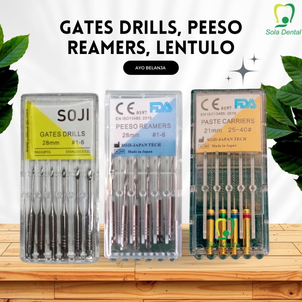 Jual DENTAL GATES DRILLS / PEESO REAMERS / PASTE CARRIERS LENTULO ...