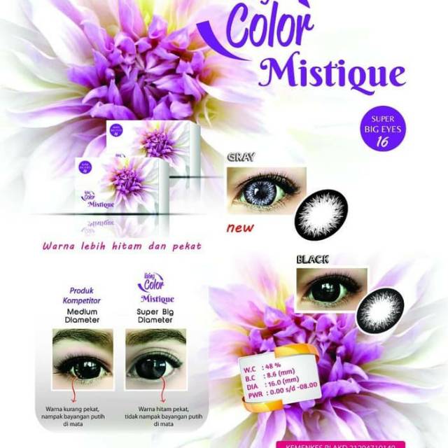 Jual Soflens living color mistique dm 16 mm black | Shopee Indonesia