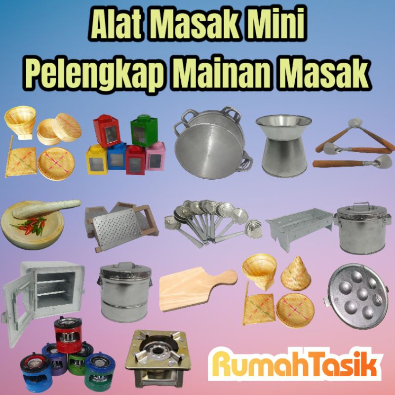 Jual Rumah Tasik Peralatan Alat Masak Masakan Anak Tradisional Kompor ...