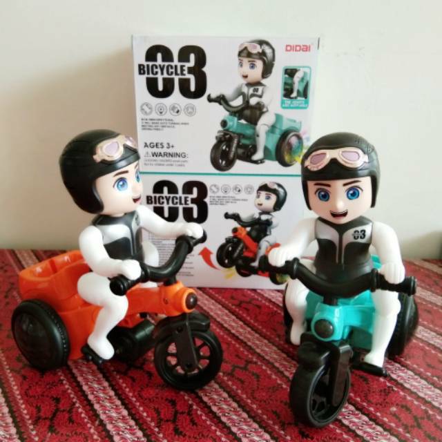 Jual Mainan Sepeda Roda Tiga - O3 Biycle Berputar & Standing PR-17300 ...