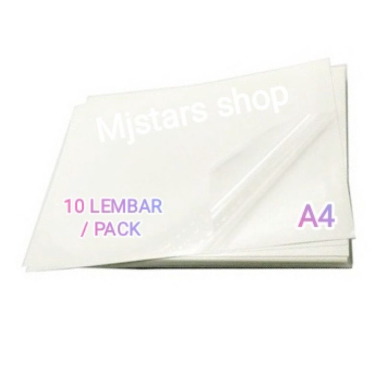 Jual Kertas stiker sticker transparan transparant bening (glossy) A4 ...
