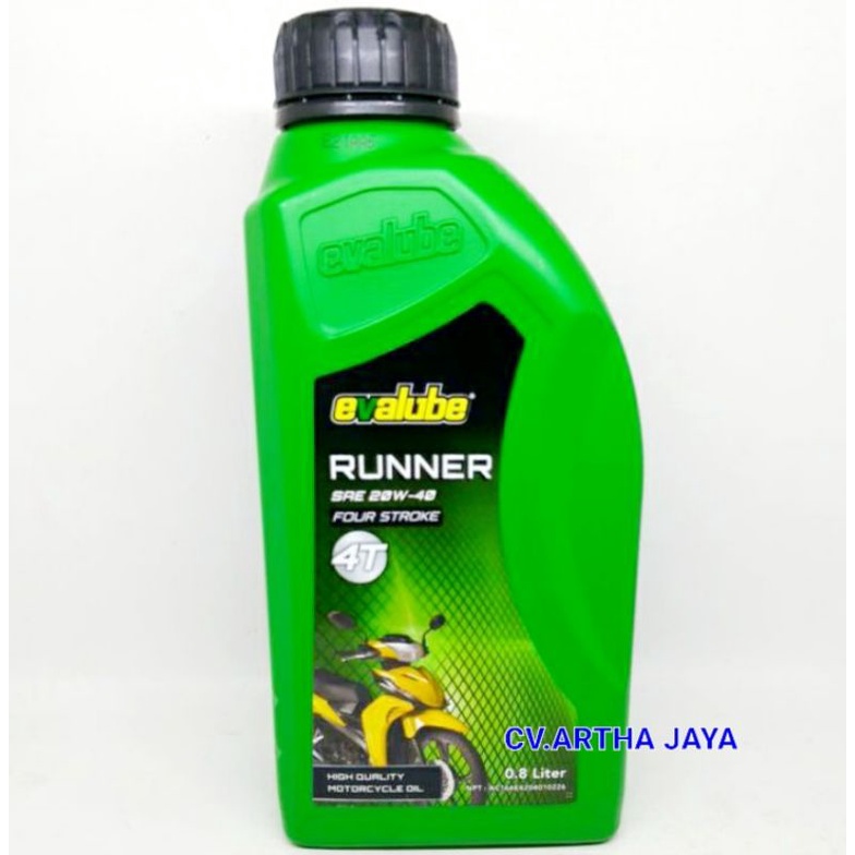 Jual OIL OLI MESIN EVALUBE 4T 4TAK RUNNER 800ml / 08L | Shopee Indonesia