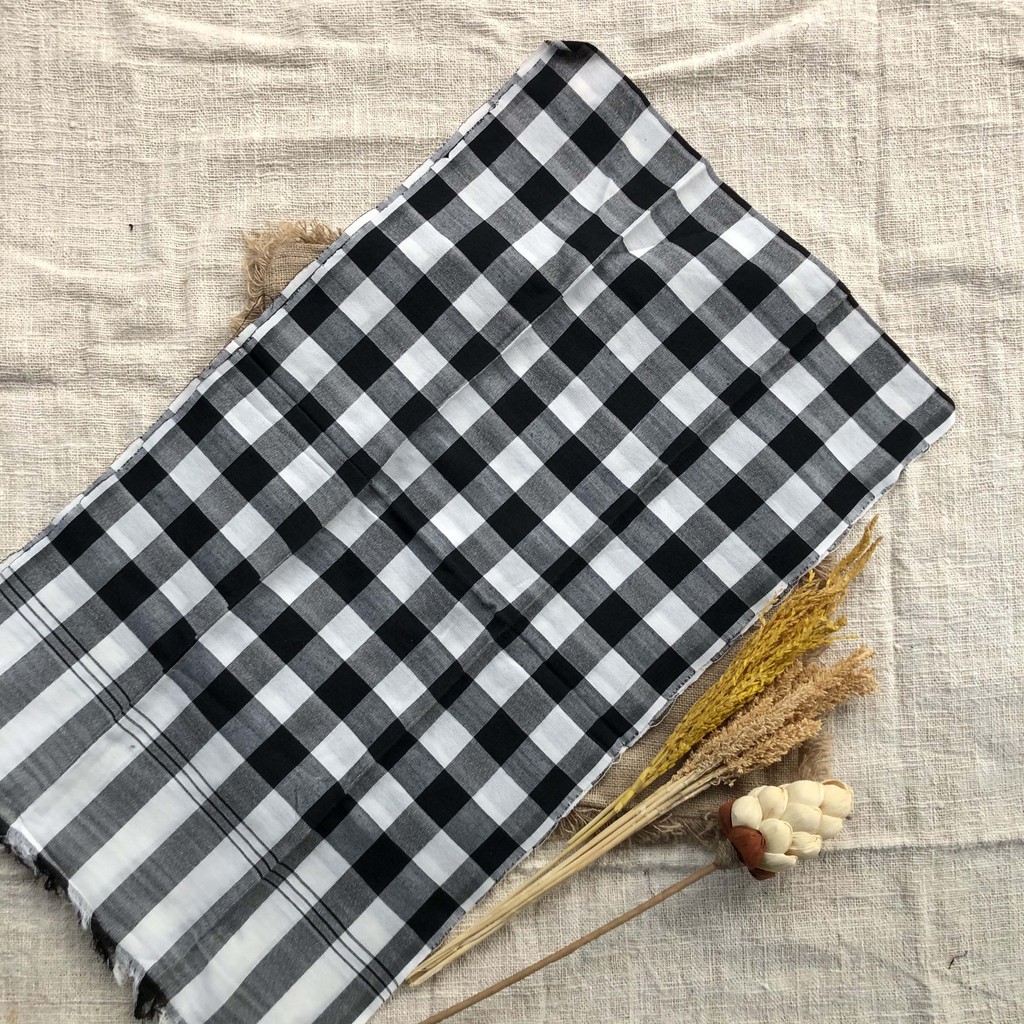 Jual Selendang / Senteng Kain Poleng Khas Bali TERMURAH L6 | Shopee ...