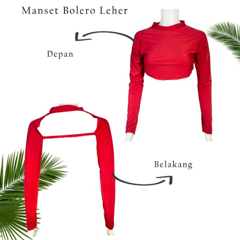 Jual Manset Sambung Manset Bolero Leher Tangan Bahan Spandek | Shopee ...