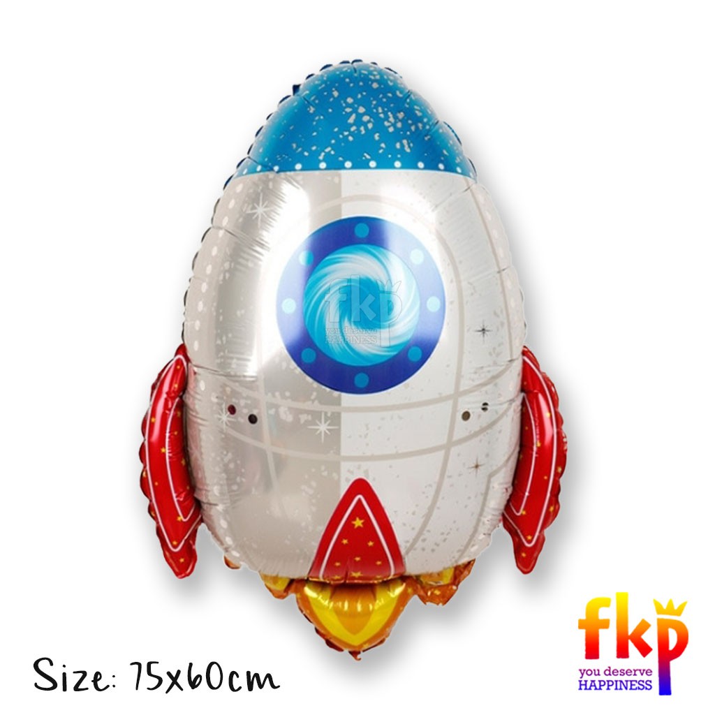 Jual FUN KIDS PARTY Balon Roket Besar / Balon Foil Rocket Jumbo Tema ...