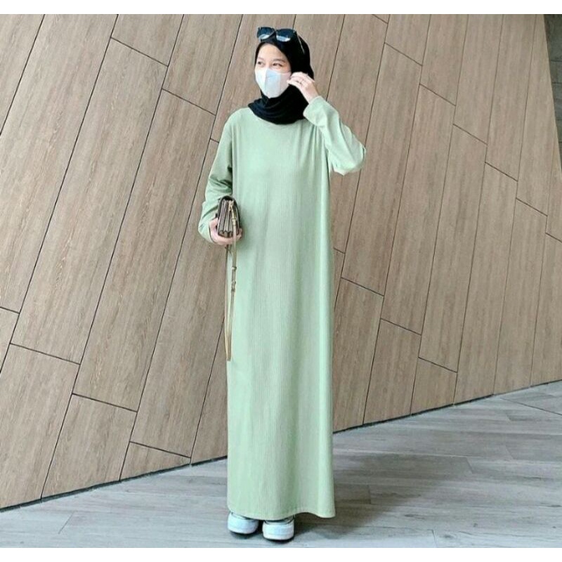 Jual Inner Dress / Manset Gamis Lengan Panjang Bahan Kaos Premium | Shopee Indonesia