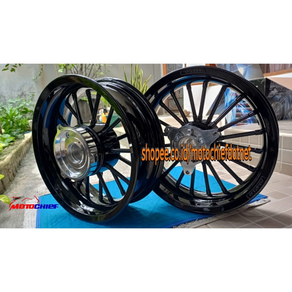 Jual VELG RACING TAPAK LEBAR POWER ANDONG NEW NMAX 155 2020 BLACK P20 ...