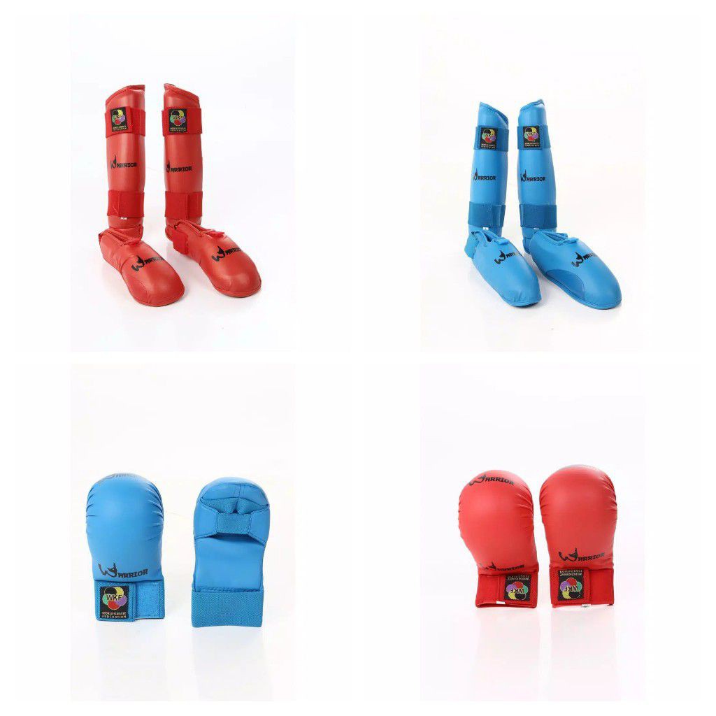Jual Hand + Foot Protector Karate All Size Available Red And Blue WKF ...