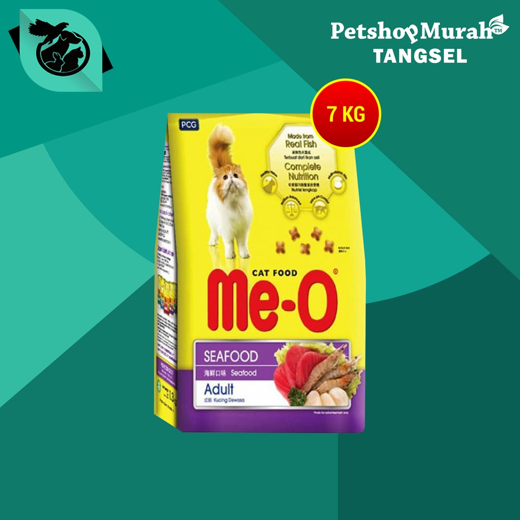 Jual Makanan Kucing Kering Me-O 7Kg Cat Food Meo Seafood 7 kg Fresh ...