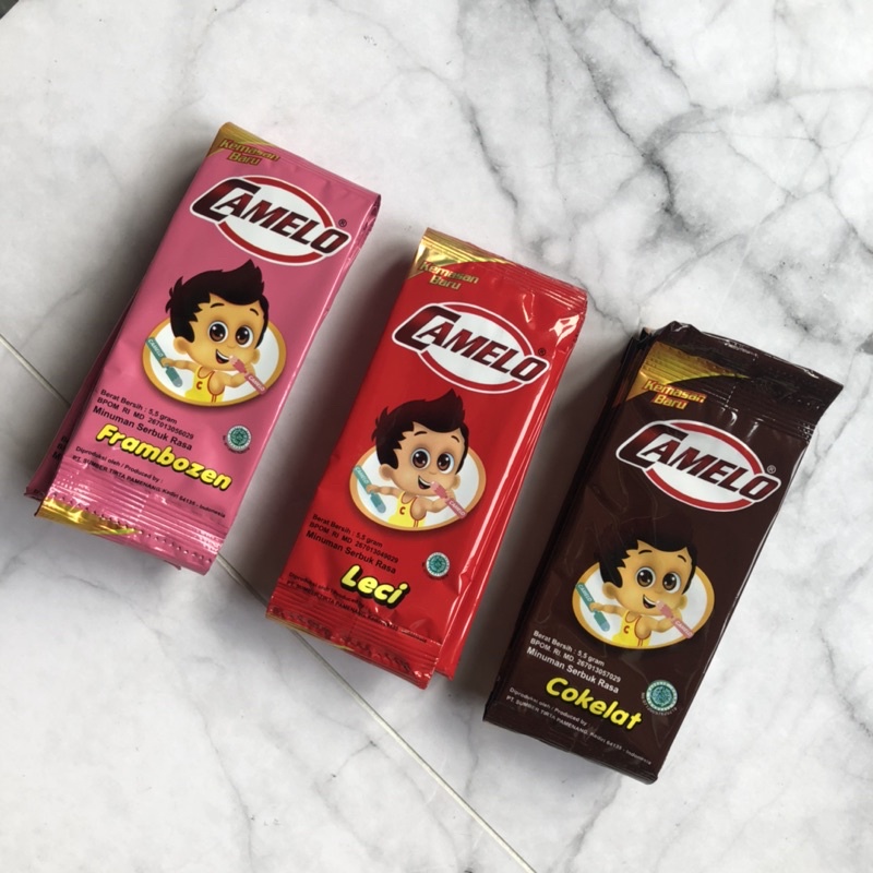 Jual BAHAN ES SUNTIK CAMELO ES BANTAL BUBUK ES CAMELO PER RENCENG ...