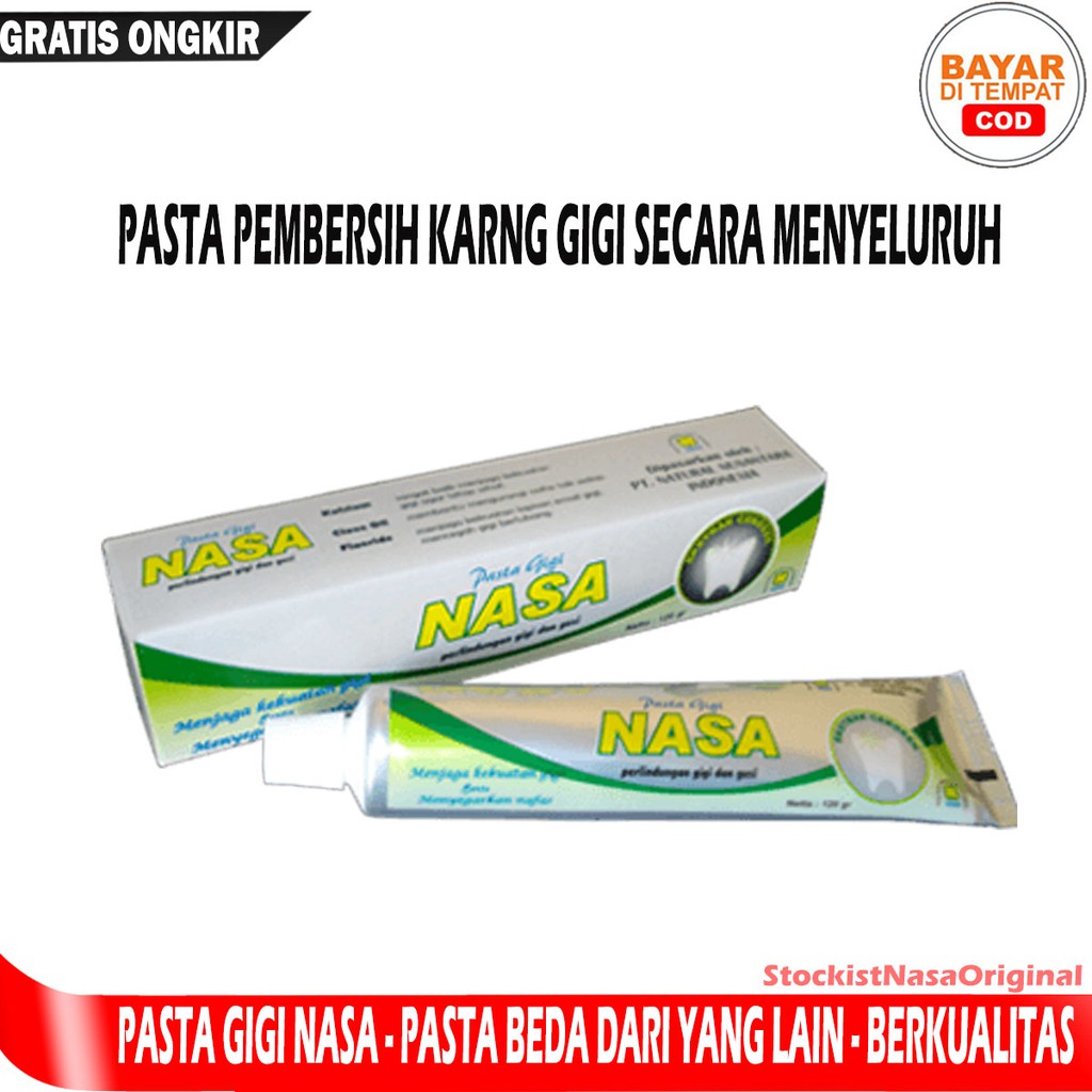 Jual PASTA GIGI NASA - Obat sakit gigi - MELINDUNGI GIGI DAN GUSI ...