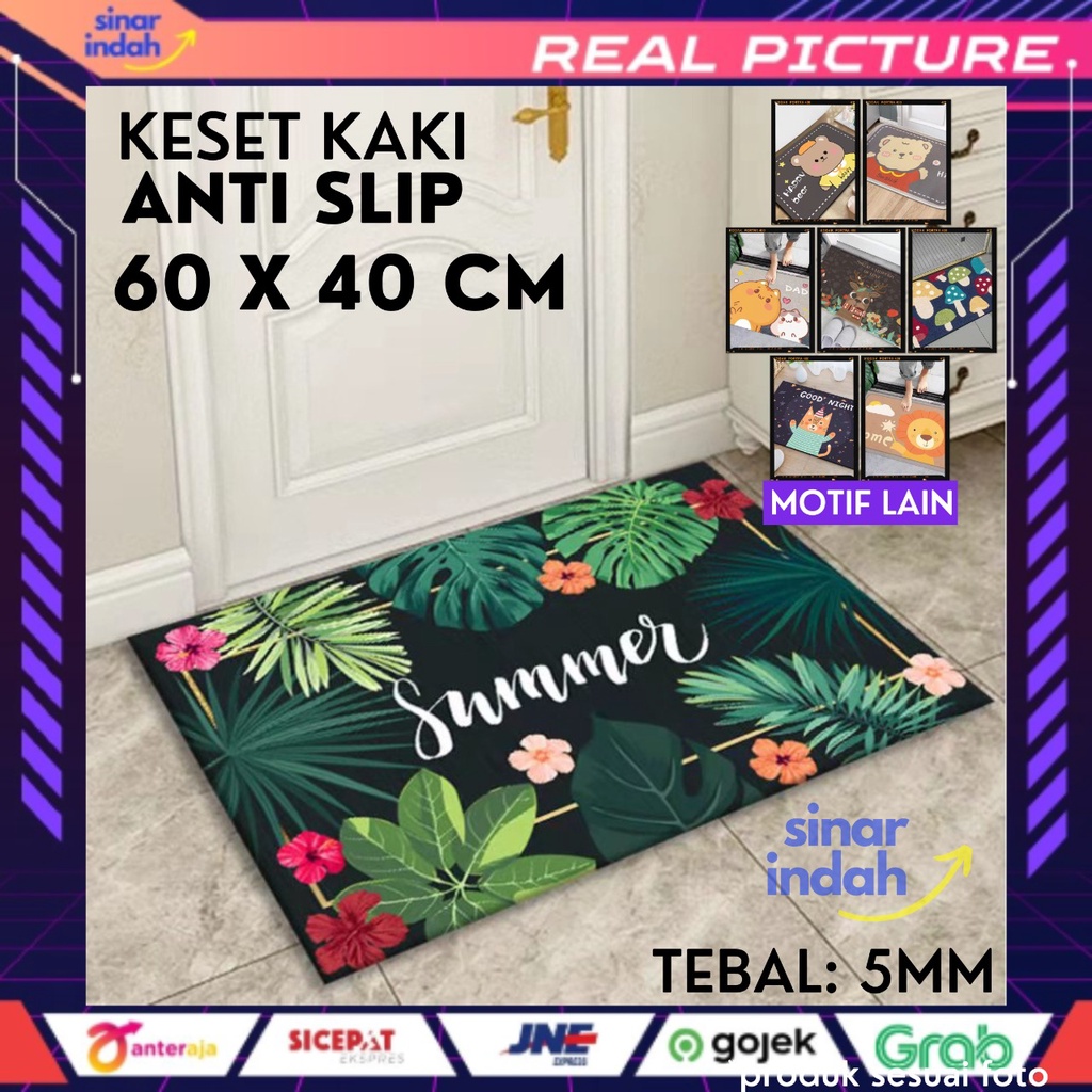 Jual Keset Kaki Anti Slip 40x60CM Bahan Polyester Fiber Motif Kartun ...