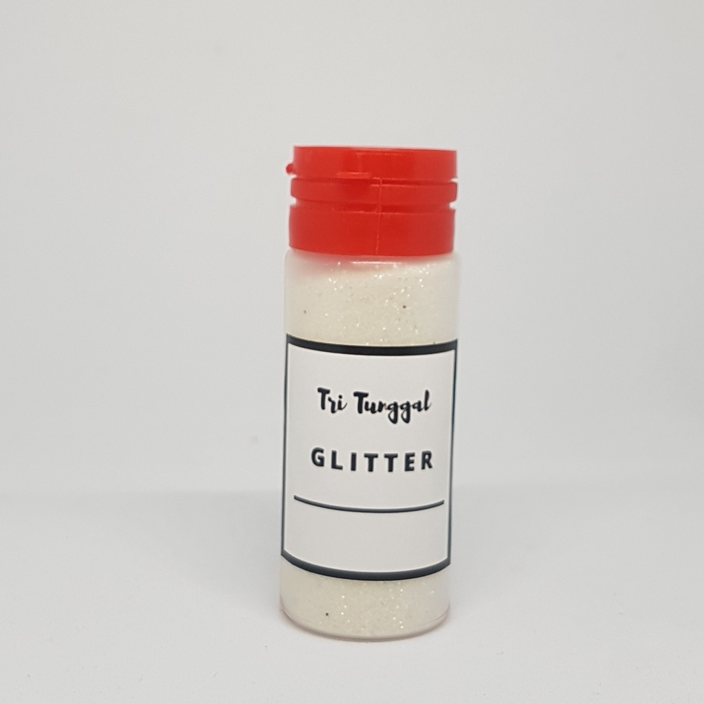 Jual Sparkle Glitter WHITE 20 gr 20gr Putih Powder Serbuk Eceran Sablon ...