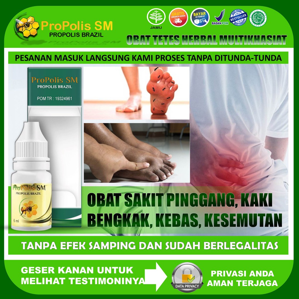 Jual Propolis SM Obat Tetes Herbal Kaki Bengkak Kesemutan Kebas Mati ...