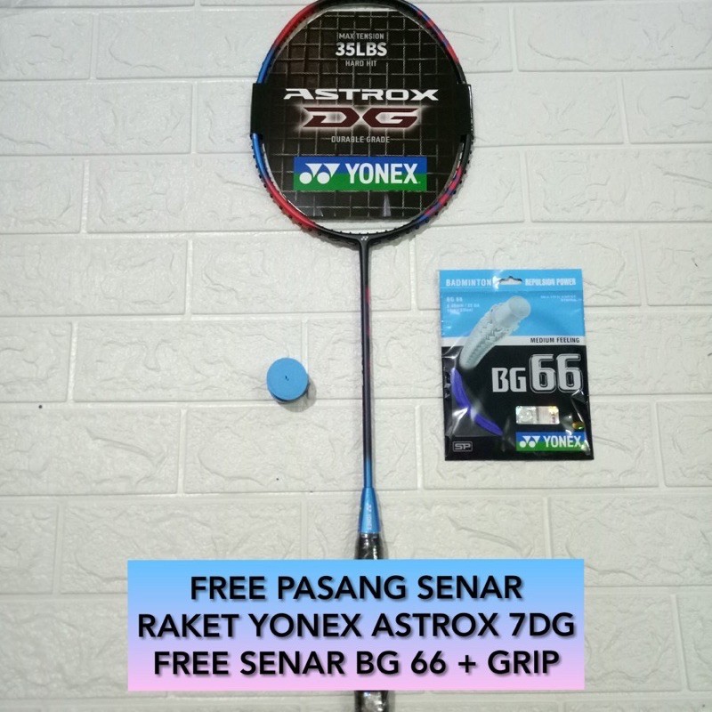 Jual Raket Badminton YONEX ASTROX 7DG 7 DG +pasang senar yonex BG66 ...