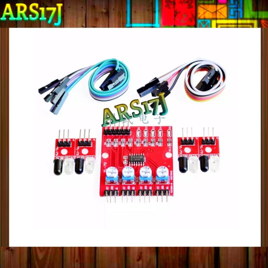 Jual modul sensor deteksi gerak 4 arah untuk line follower | Shopee ...
