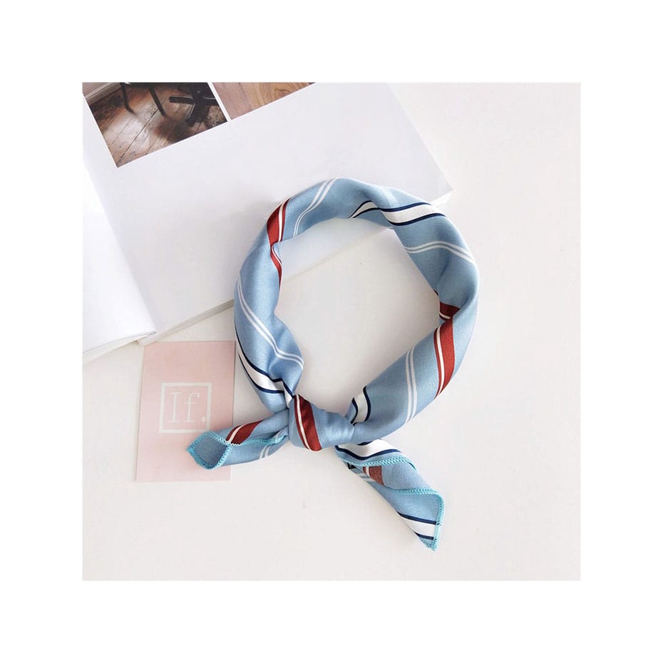 Jual Syal leher syal pramugari scraf sutra 50x50 syal kepala syal tas ...